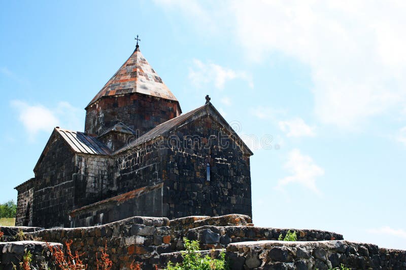 Sevanavank stock photo. Image of blue, crossstone, monastery - 27702478