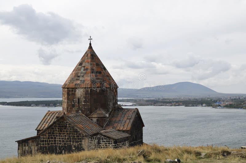 Sevanavank monastery stock image. Image of landscape - 65606337