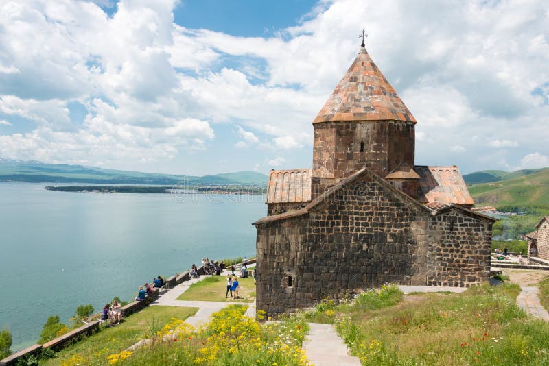Sevanavank Monastery. a Famous Historic Site in Sevan, Gegharkunik, Armenia Stock Image - Image ...