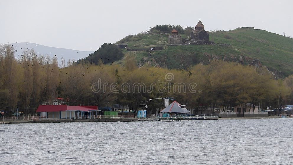 Sevanavank Monastery and Peninsula Along Lake Sevan, Armenia. Stock Photo - Image of vacation ...