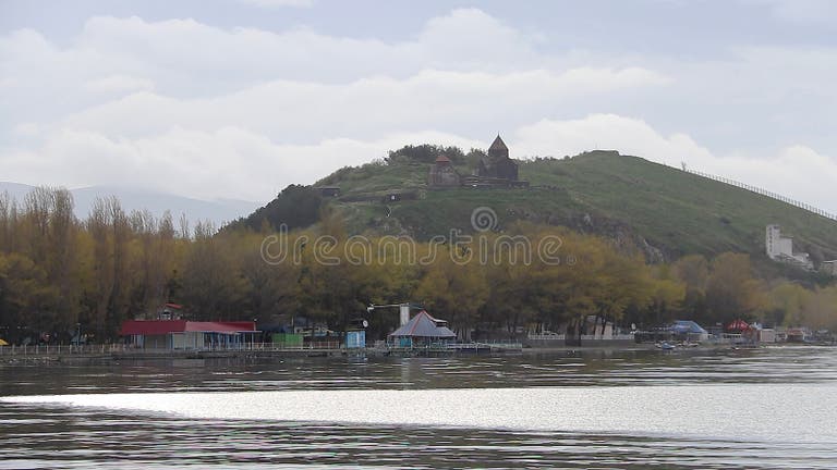 Sevanavank Monastery and Peninsula Along Lake Sevan, Armenia. Stock Image - Image of island ...