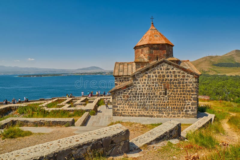Sevanavank Monastery on Sevan Lake in Armenia Editorial Photography ...