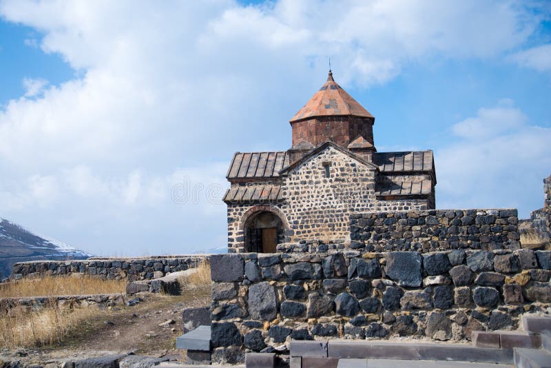 Fascinating View of Sevanavank Monastery, Armenia Stock Image - Image ...