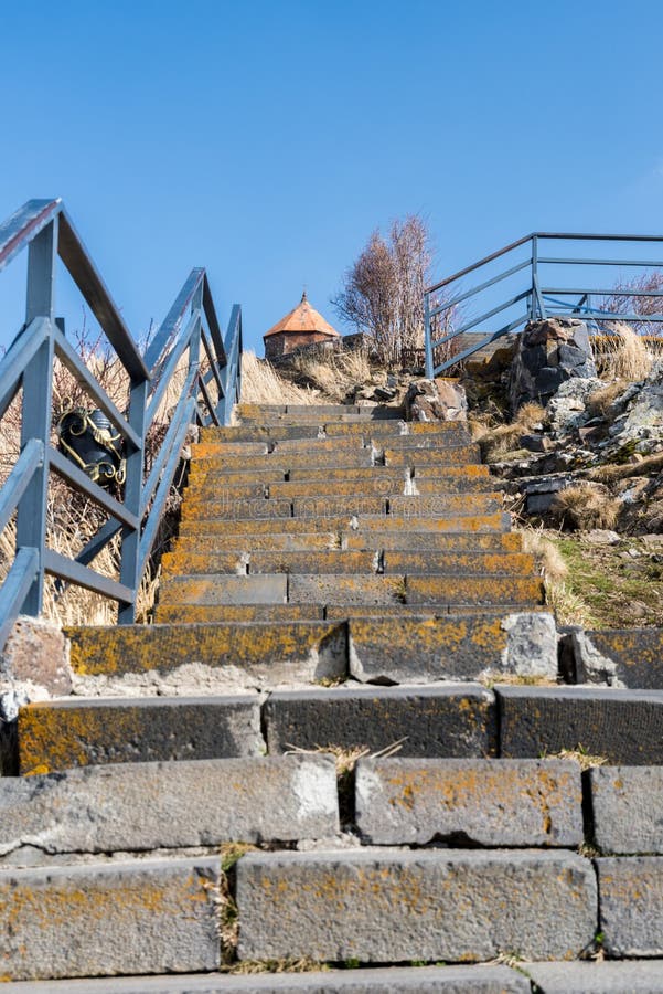 250 Stairs Way To Sevanavank Monastery, Armenia Stock Photo - Image of holiday, cloud: 191137454