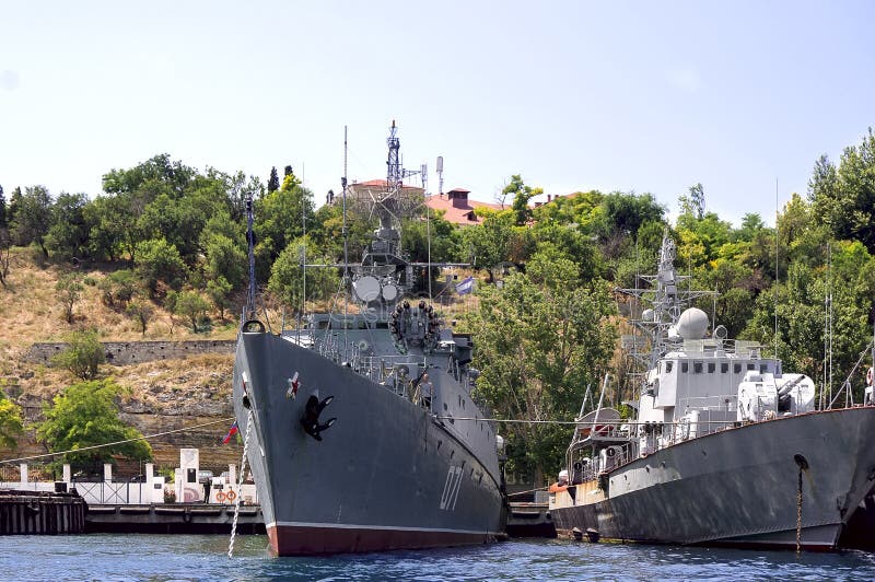 Ships in the Port of Sevastopol Editorial Stock Photo - Image of ...