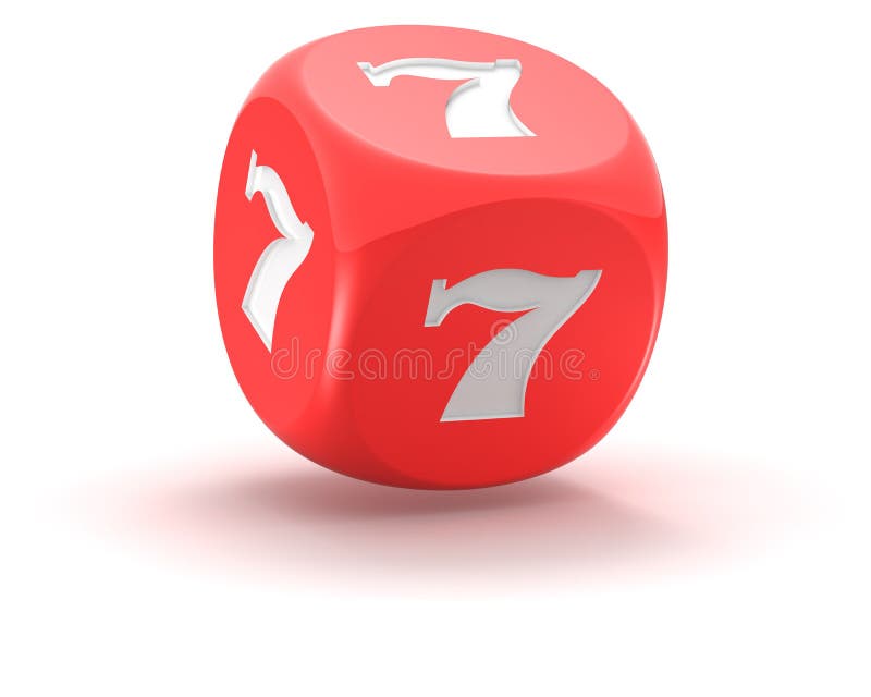 Lucky Number Seven Dice Stock Illustrations – 120 Lucky Number Seven ...