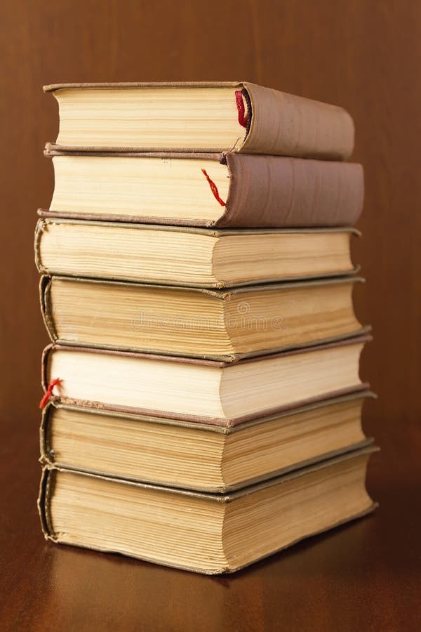 Seven books stock photo. Image of style, closeup, thread - 61838762