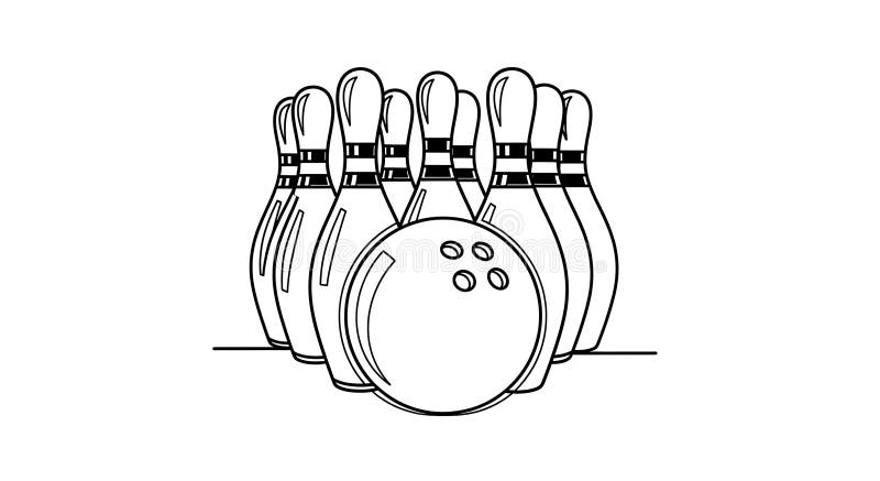 Seven Bowling Pins are Arranged in a Triangular Formation, with a ...