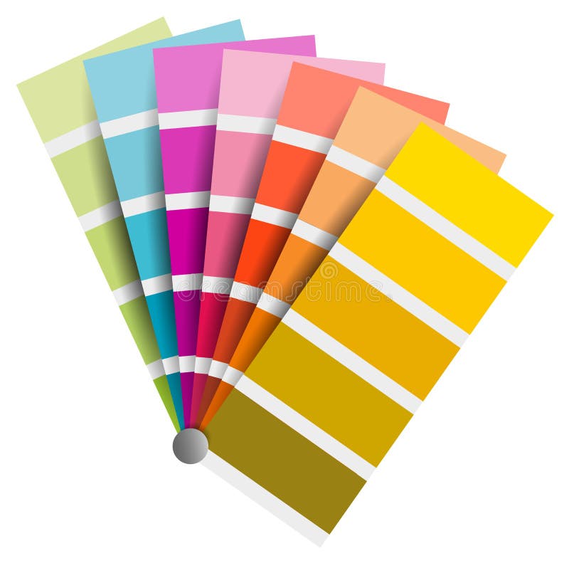 Pantone Color Chart Vector Stock Illustrations – 677 Pantone Color ...