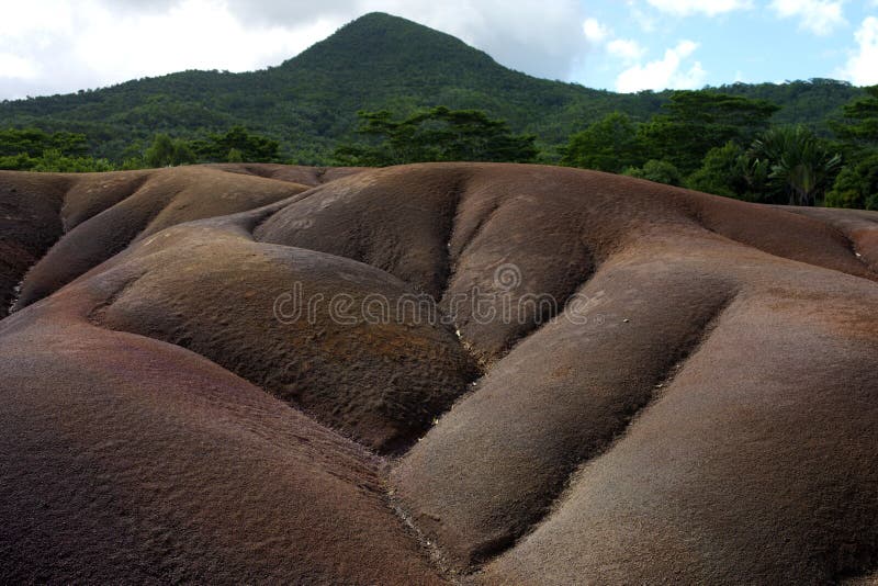 Seven-color Lands Mauritius Stock Photo - Image of volcanic, mauritius ...
