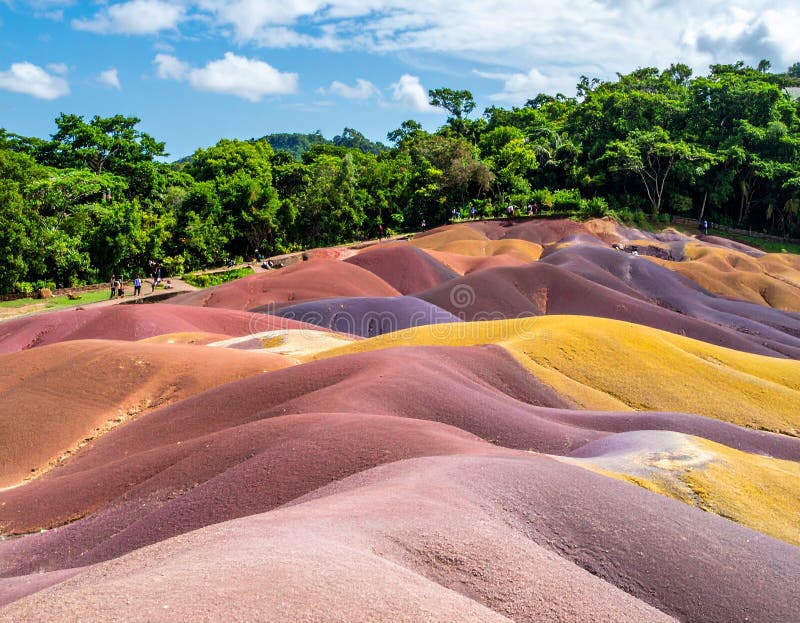 Seven Colored Earth in Chamarel Showcasing Vibrant, Unique Layers of ...