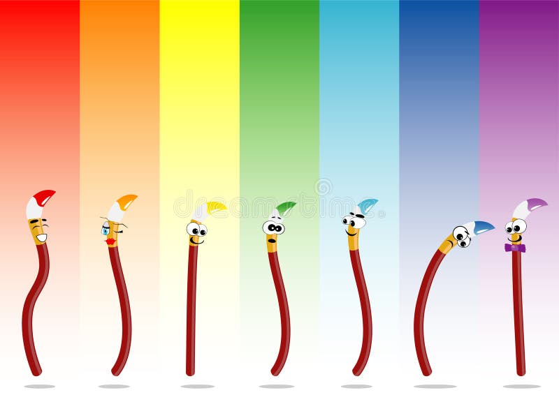 Seven colors stock vector. Illustration of seven, purple - 16499955