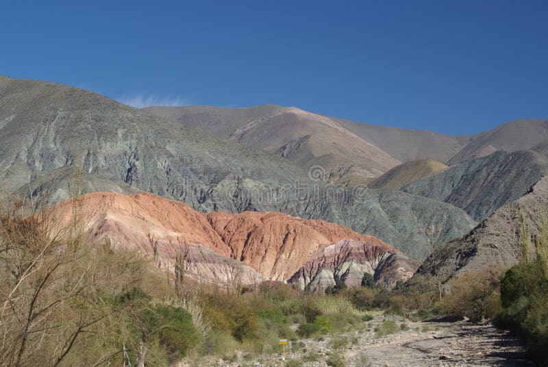 Seven colors mountain stock image. Image of argentina - 2911923