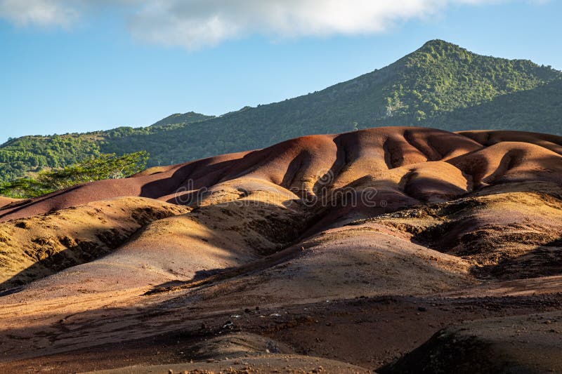 The Seven Coloured Earths, a Geological Formation in the Chamarel Plain ...