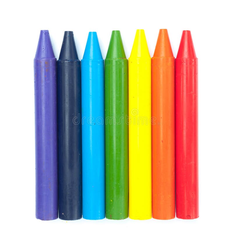 Crayons isolated stock photo. Image of outline, color - 77774610