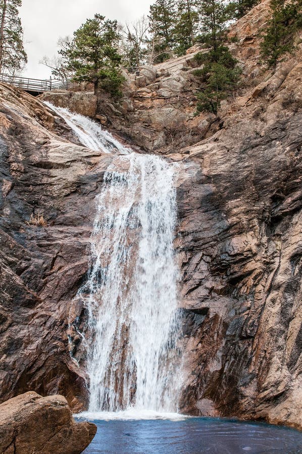 Seven Falls Waterfall in Colorado Springs Stock Image - Image of ...