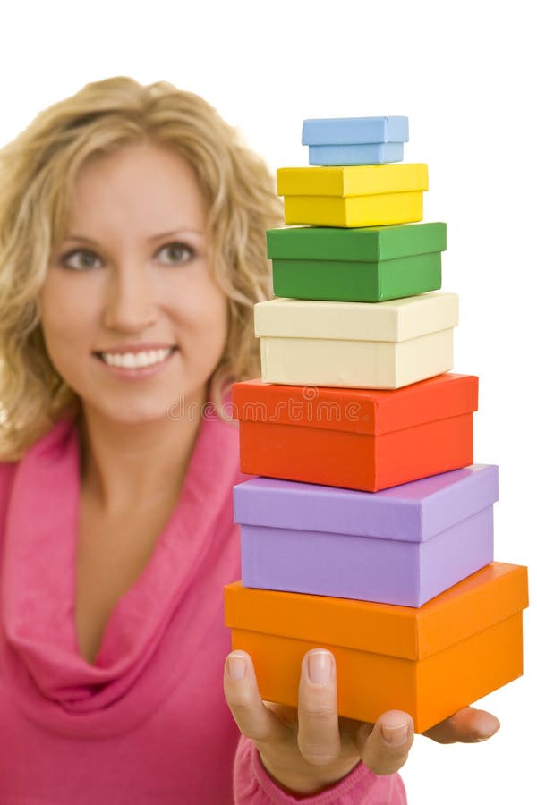 Seven gifts stock photo. Image of carrying, birthday, isolated - 6708894