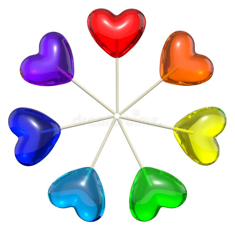 15+ Candy heart rainbow Free Stock Photos - StockFreeImages