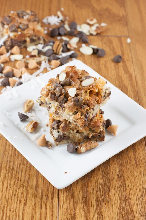 Seven Layer Bars stock image. Image of food, chips, snack - 41884861
