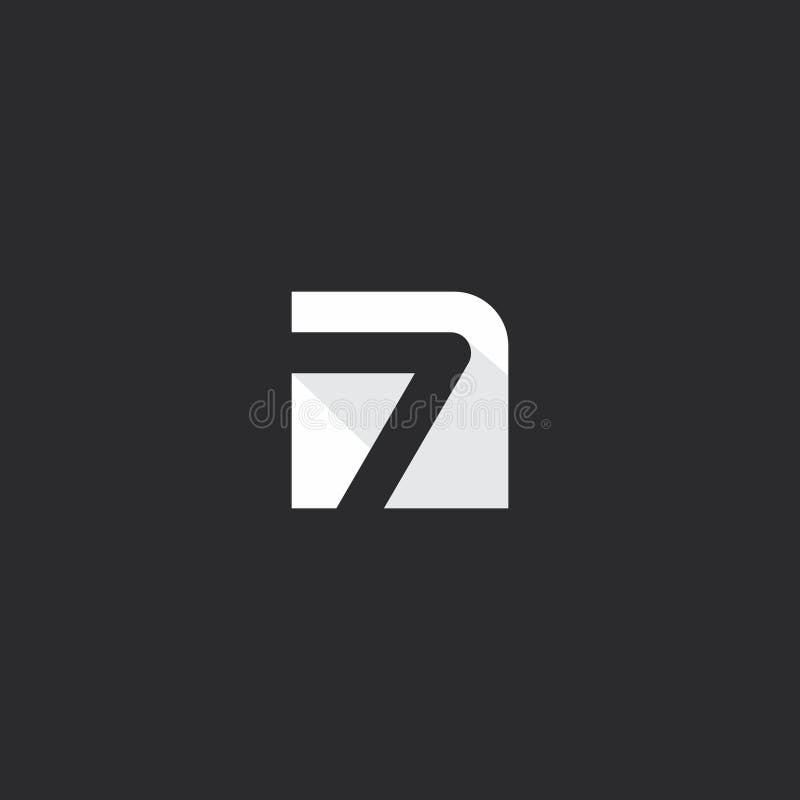 Seven Logo Simple and Modern Design Stock Vector - Illustration of blue ...