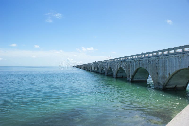 Seven Mile Bridge stock image. Image of freeway, seven - 29597661