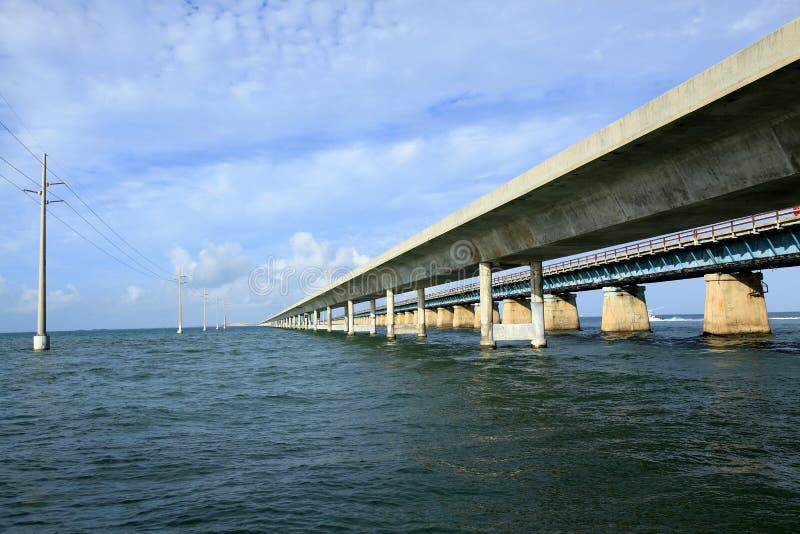 Seven Mile Bridge in the Keys Stock Image - Image of blue, keys: 47810435