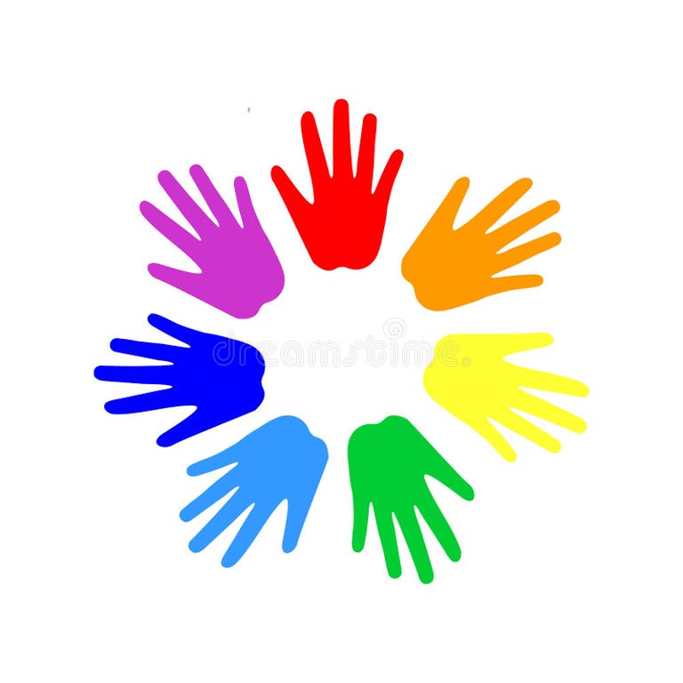 Colored Hands Stock Illustrations – 23,969 Colored Hands Stock ...