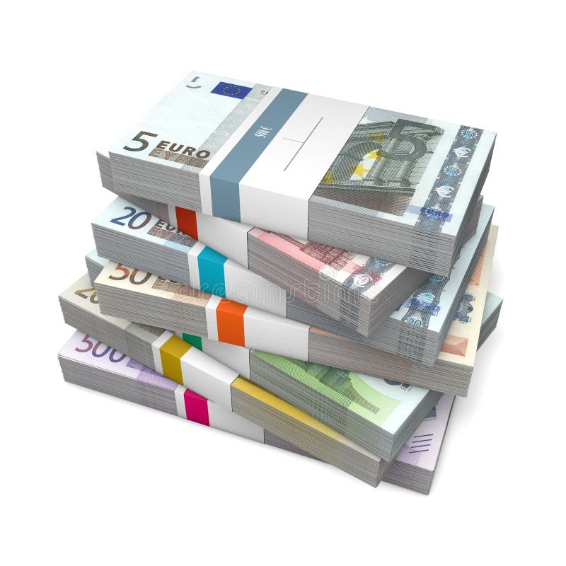 5 Euro Notes Half Circle Template Stock Photo - Image of financial ...