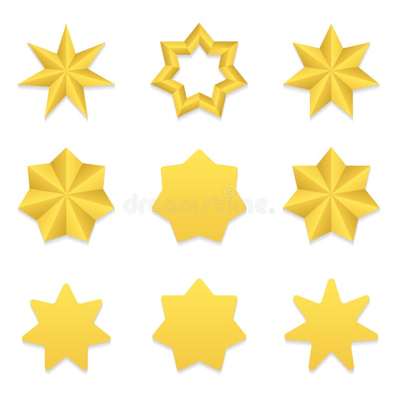 Seven Pointed Star Shape Vector Stock Illustrations – 147 Seven Pointed ...
