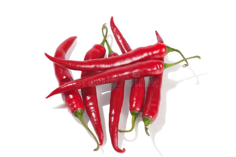 Seven red burning pepper stock image. Image of taste - 22531803