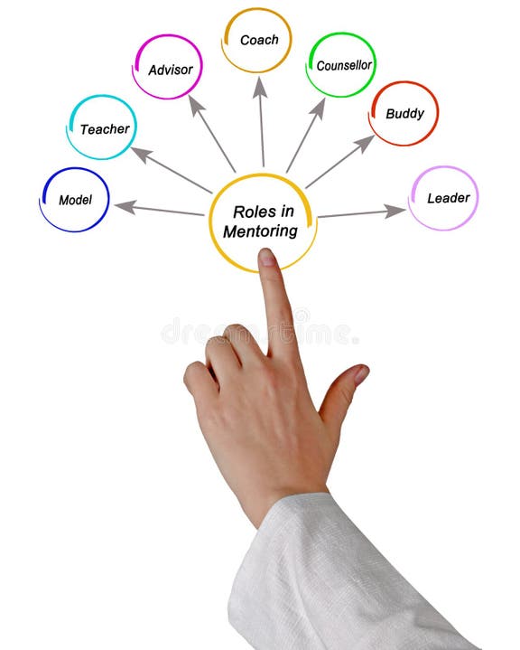Seven Roles in Mentoring stock photo. Image of virtual - 172685532