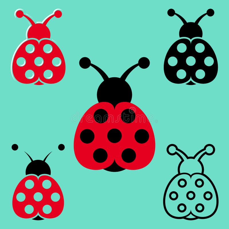 Seven Spot Ladybird Icons Stock Illustrations – 3 Seven Spot Ladybird ...
