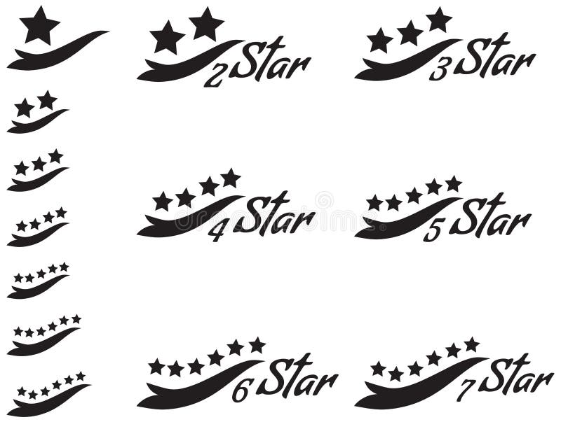 Seven Star Black Vector Icon Design Stock Illustrations – 189 Seven ...