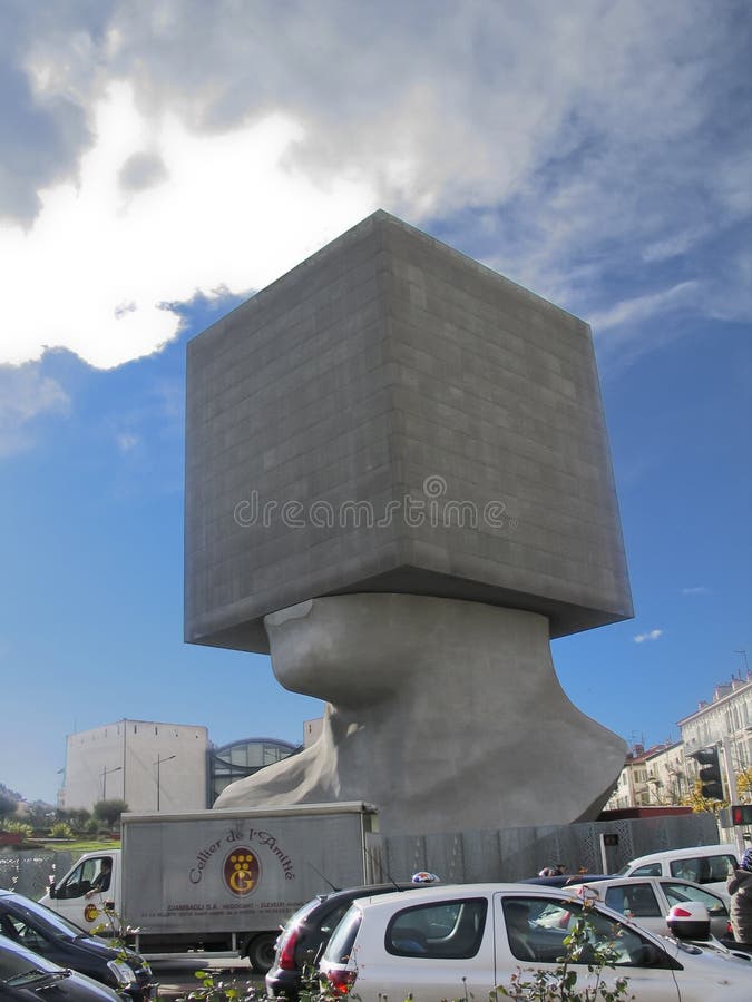 Seven Storied Building Cube Shaped As Human Head Editorial Stock Image ...