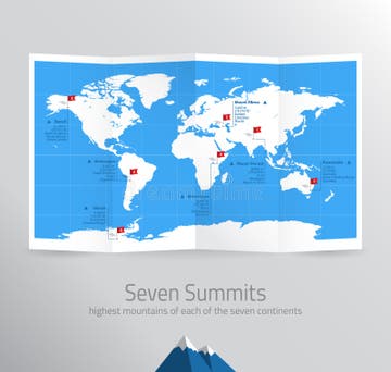 Seven Summits Stock Illustrations – 81 Seven Summits Stock ...