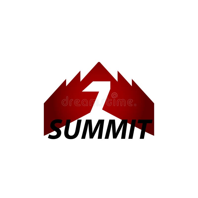 Seven Summit Logo Vector Template Design Illustration Stock Vector ...