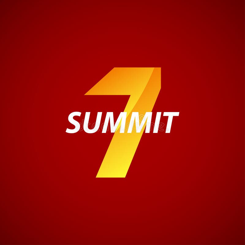 Seven Summit Vector Design Illustration Stock Vector - Illustration of ...