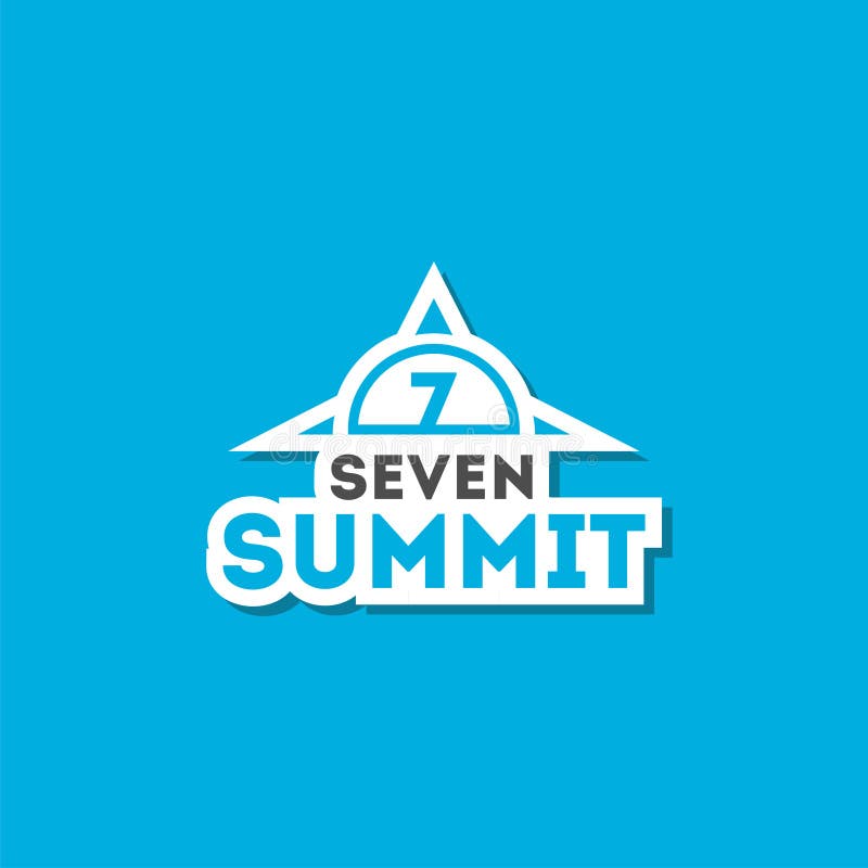 Seven Summit Vector Design for Banner and Background Stock Vector ...
