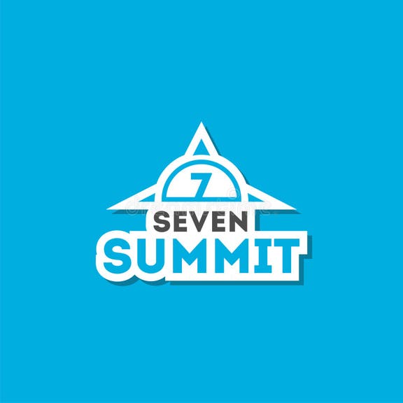 Seven Summit Vector Design for Banner and Background Stock Vector ...