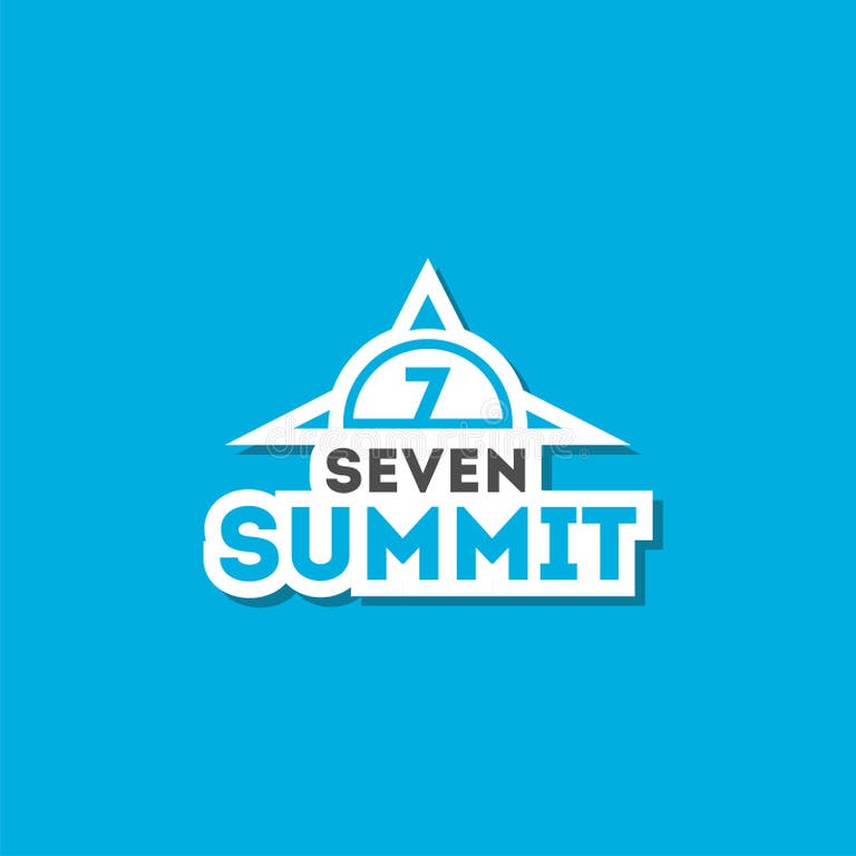 Seven Summit Vector Design for Banner and Background Stock Vector ...