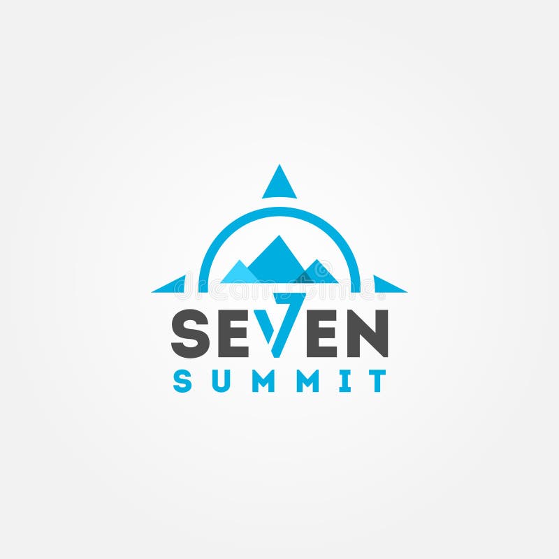 Seven Summit Vector Design for Banner and Background Stock Vector ...
