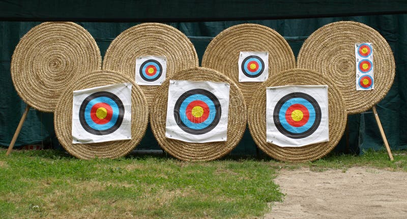 Seven targets stock photo. Image of point, points, arrow - 5395556