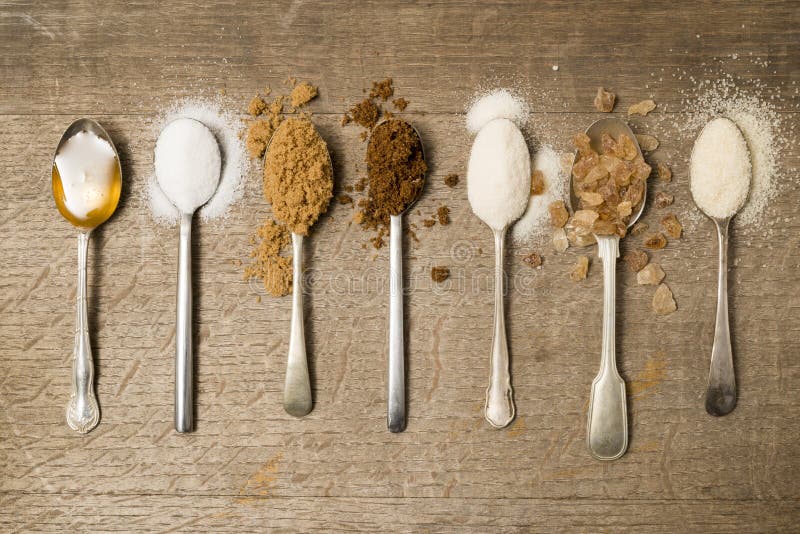 Seven Teaspoons of Sugar a Day Stock Image - Image of sugar, spoon ...