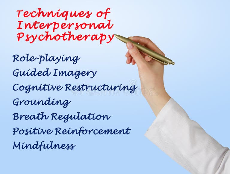 Techniques of Interpersonal Psychotherapy Stock Image - Image of female ...
