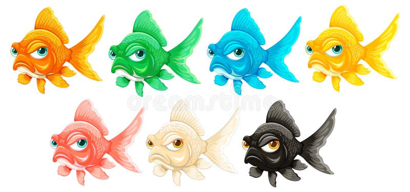 Cartoon Fish Seven Stock Illustrations – 76 Cartoon Fish Seven Stock ...