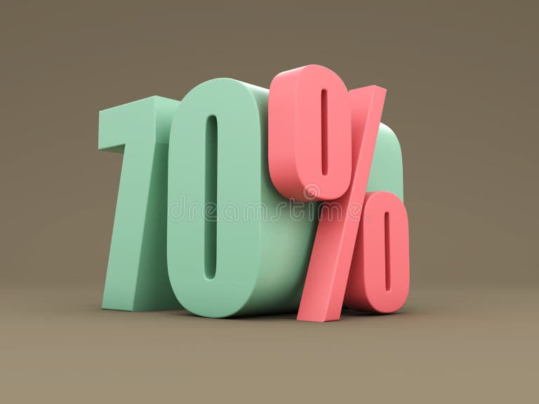 Seventy Percent - discount stock illustration. Illustration of banker ...