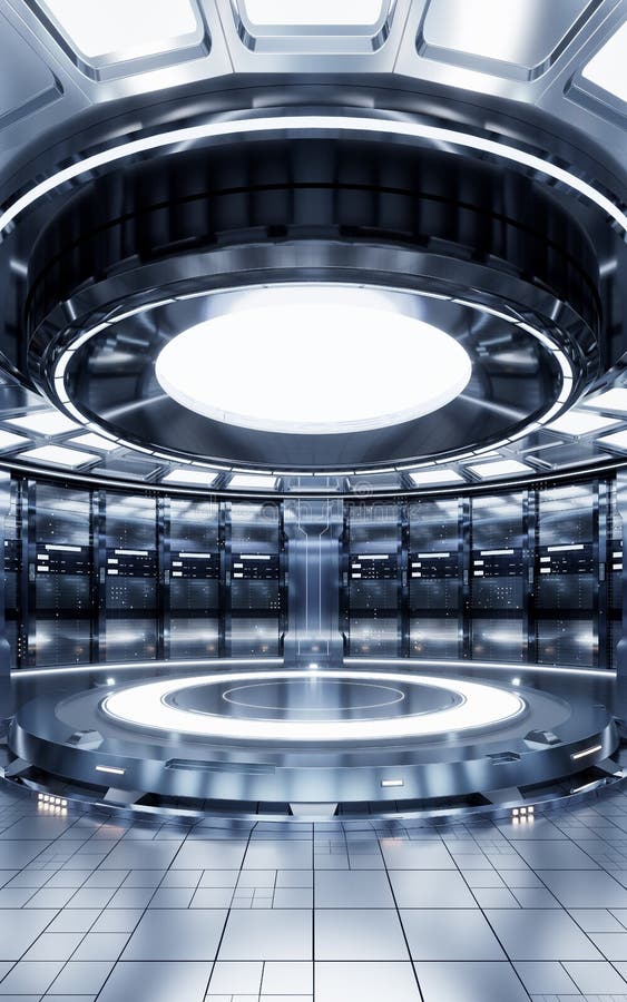 Sever Racks and Data Center, Big Data and Cloud Computing Concept, 3d ...