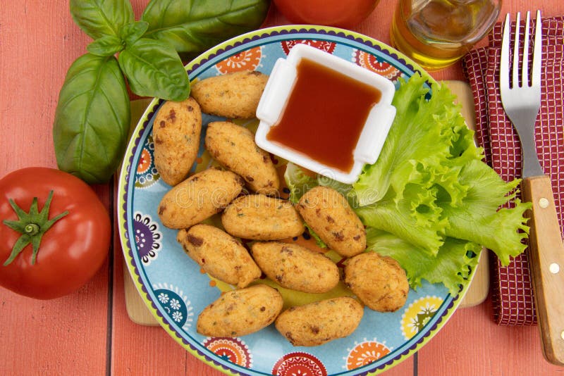 Accras on a plate stock image. Image of fish, food, accra - 225187207