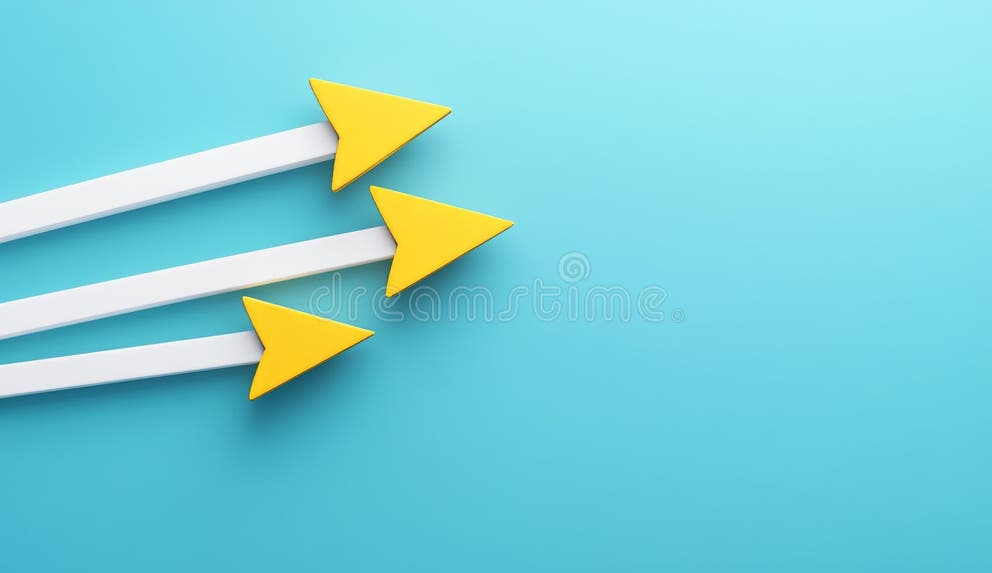 Several Arrows Going in Different Directions, with the Middle Arrows ...