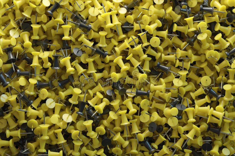 Several Assorted Colors of Plastic Push Pins Stock Illustration ...